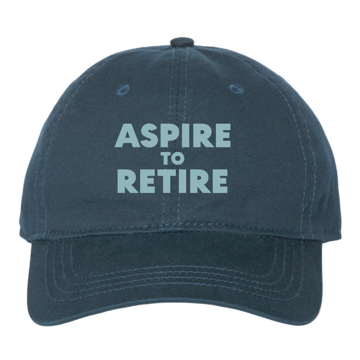 Aspire To Retire - Dad Cap - Navy – Flavour Gallery